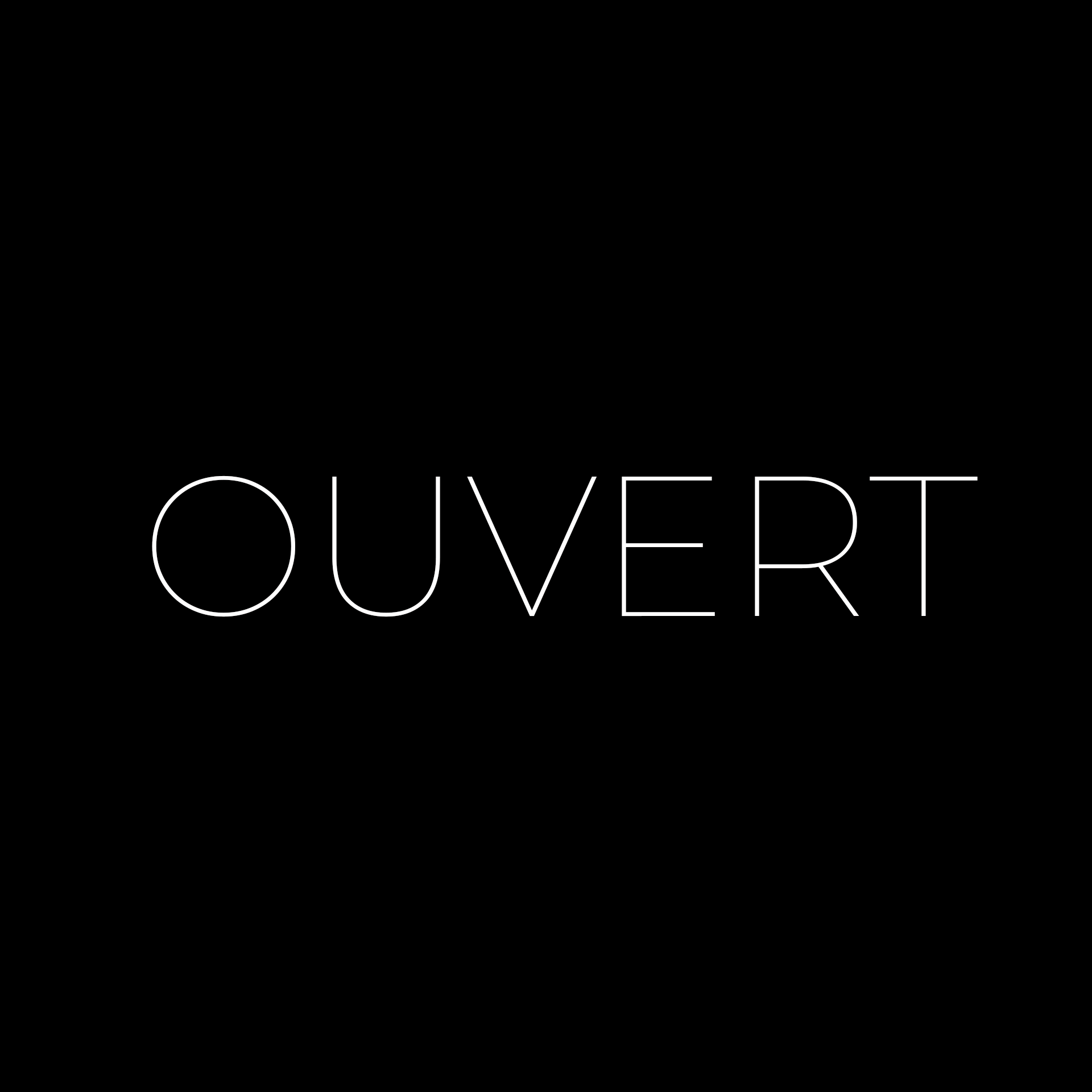 MODERN FRENCH OUVERT SIGN IN SIGN — LED NEON SIGN – Nightglow Studio