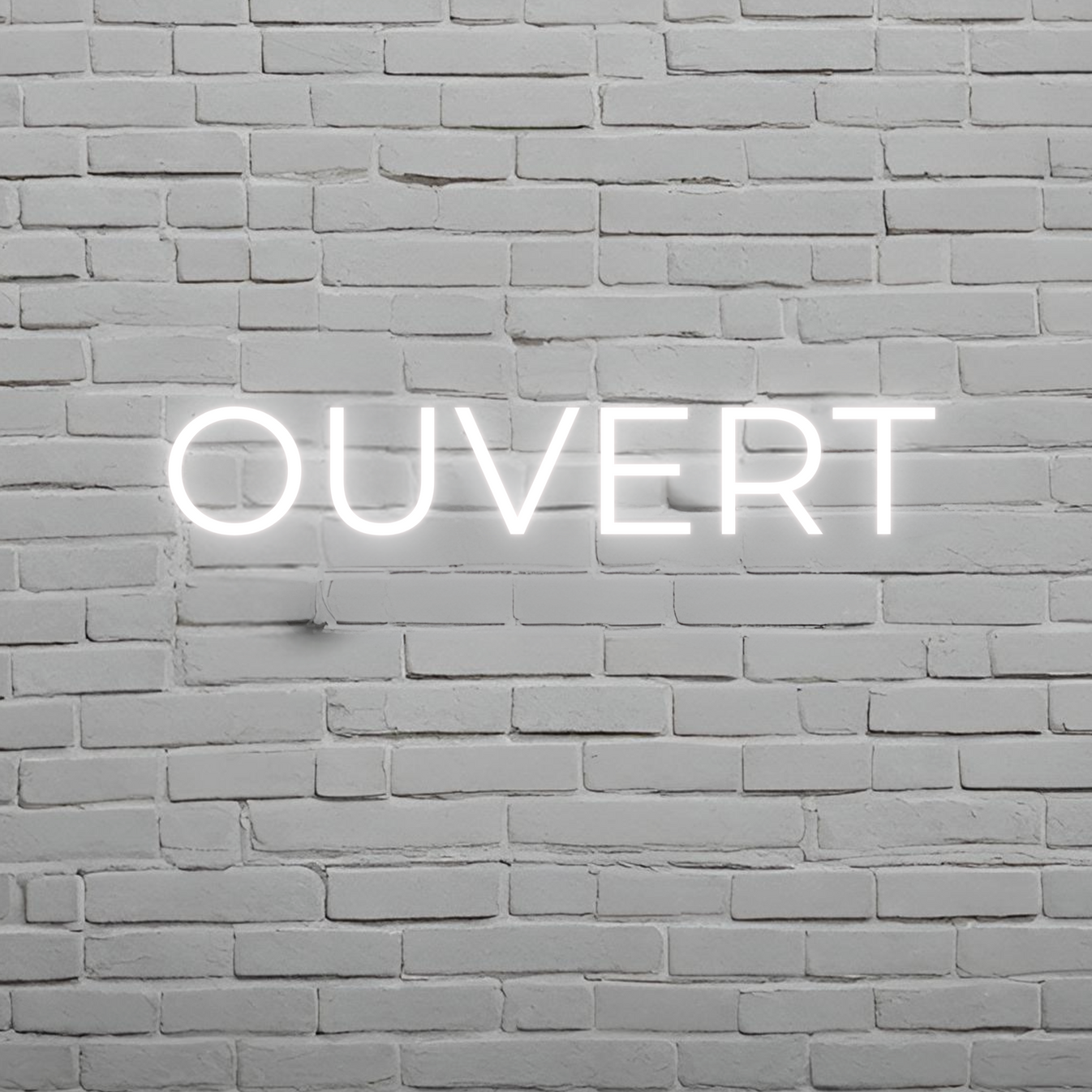 MODERN FRENCH OUVERT SIGN IN SIGN — LED NEON SIGN – Nightglow Studio