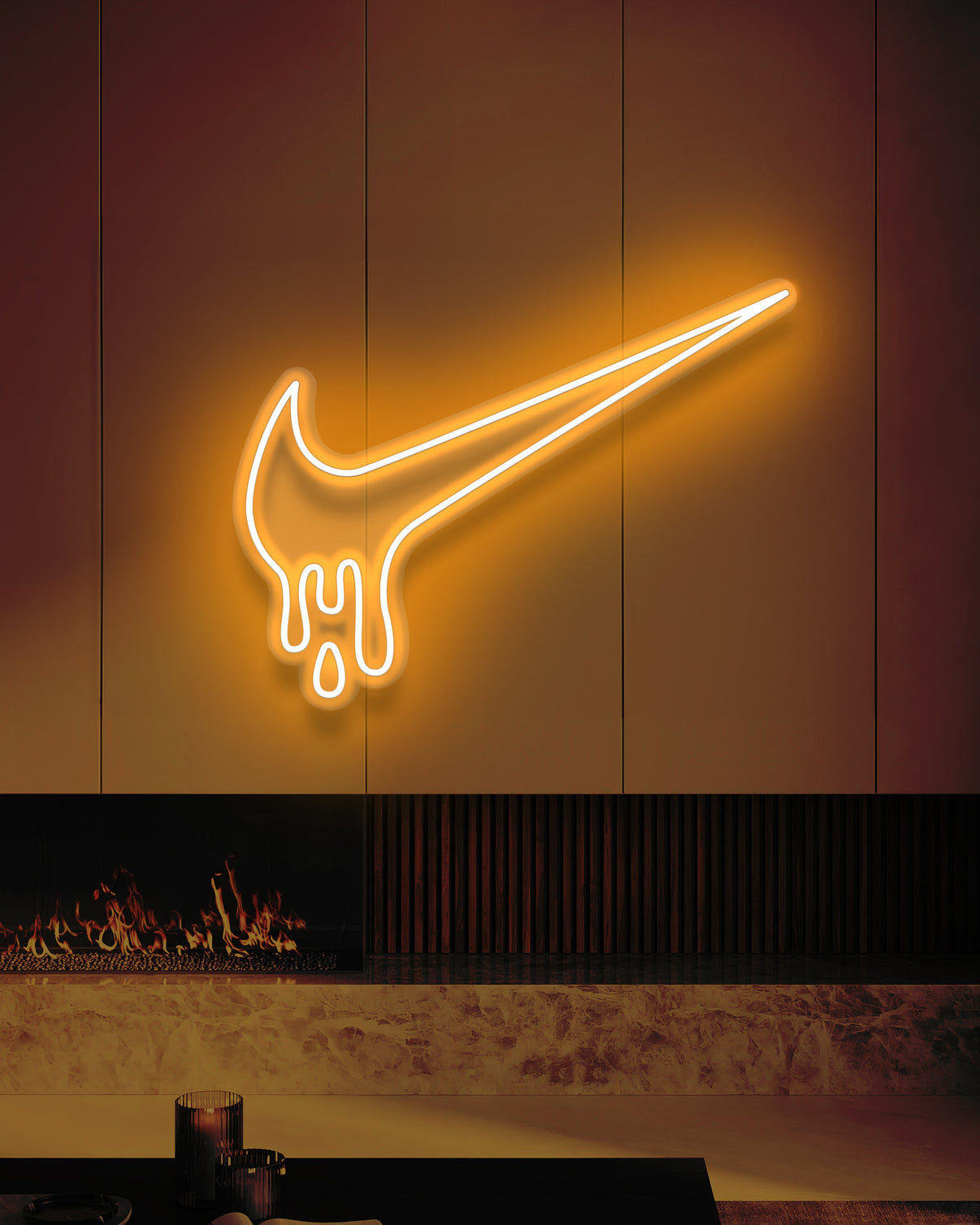 DRIPPING NIKE NEON SIGN — LED NEON SIGN – Nightglow Studio