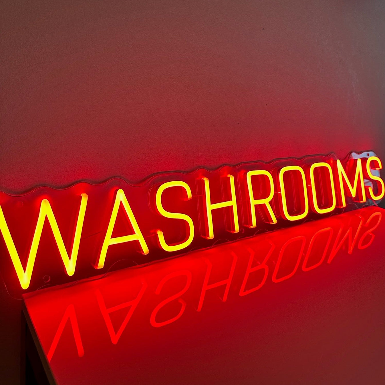 WASHROOM SIGN — LED NEON SIGN – Nightglow Studio