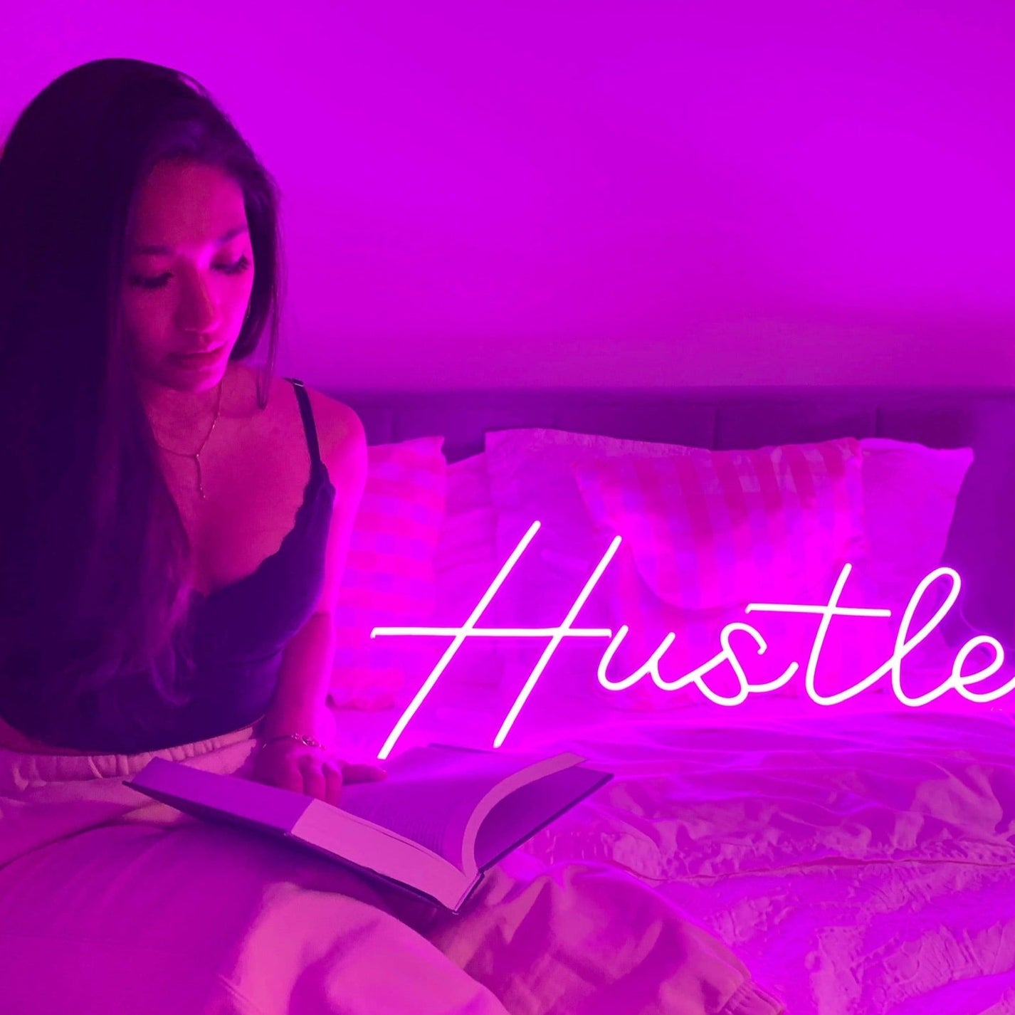 HUSTLE — LED NEON SIGN – Nightglow Studio
